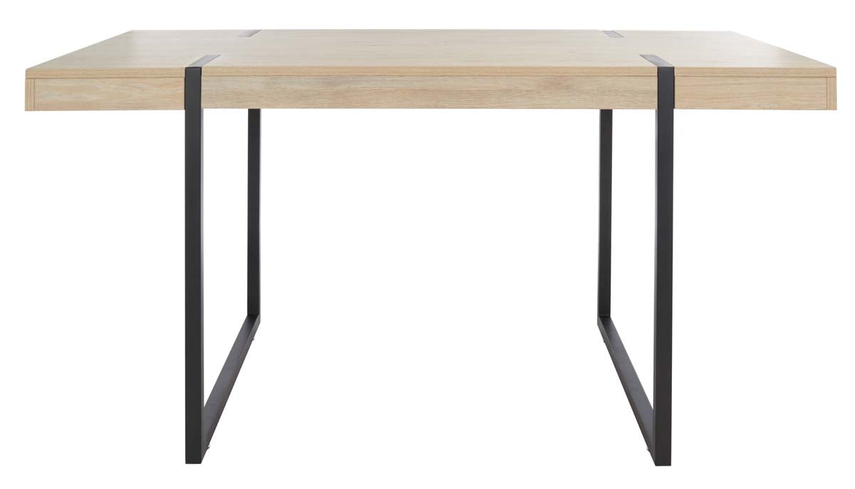 Safavieh Cael Dining Table - Sand / Black