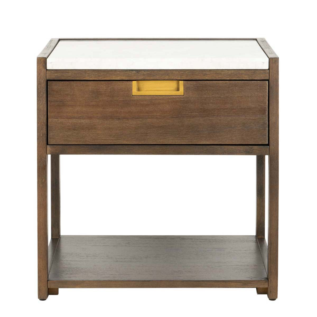 Safavieh Couture Adeline 1 Drawer Nightstand - Dark Chocolate