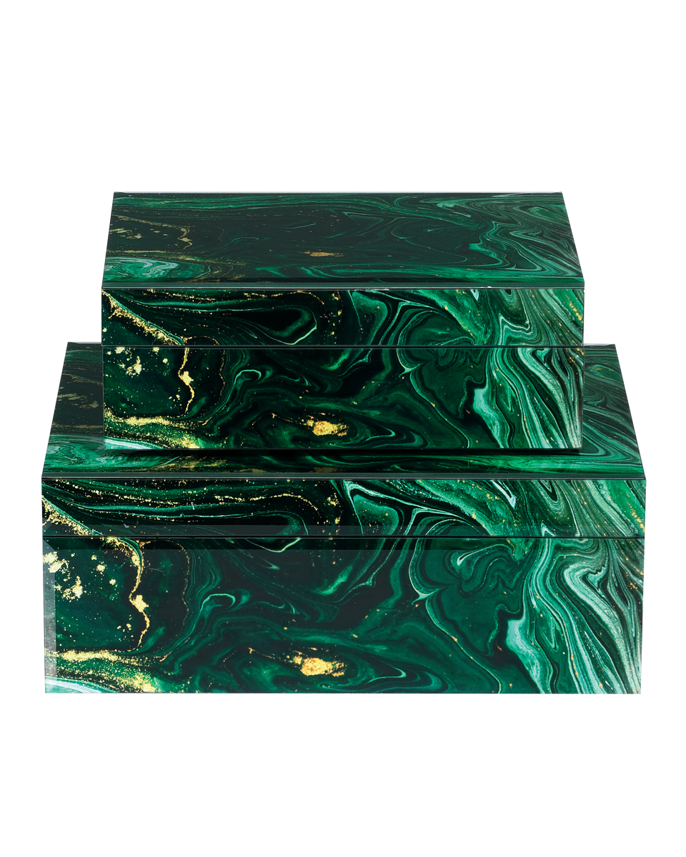 Interstellar Green Box Set of 2 | Currey & Co - 1200-0924