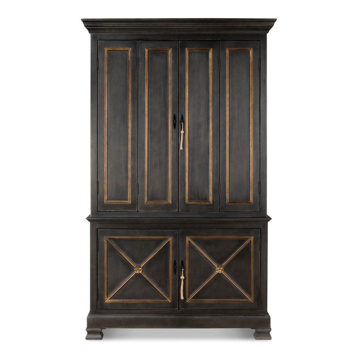 Painted Directoire Style Bookcase | Sarreid Ltd - 40706