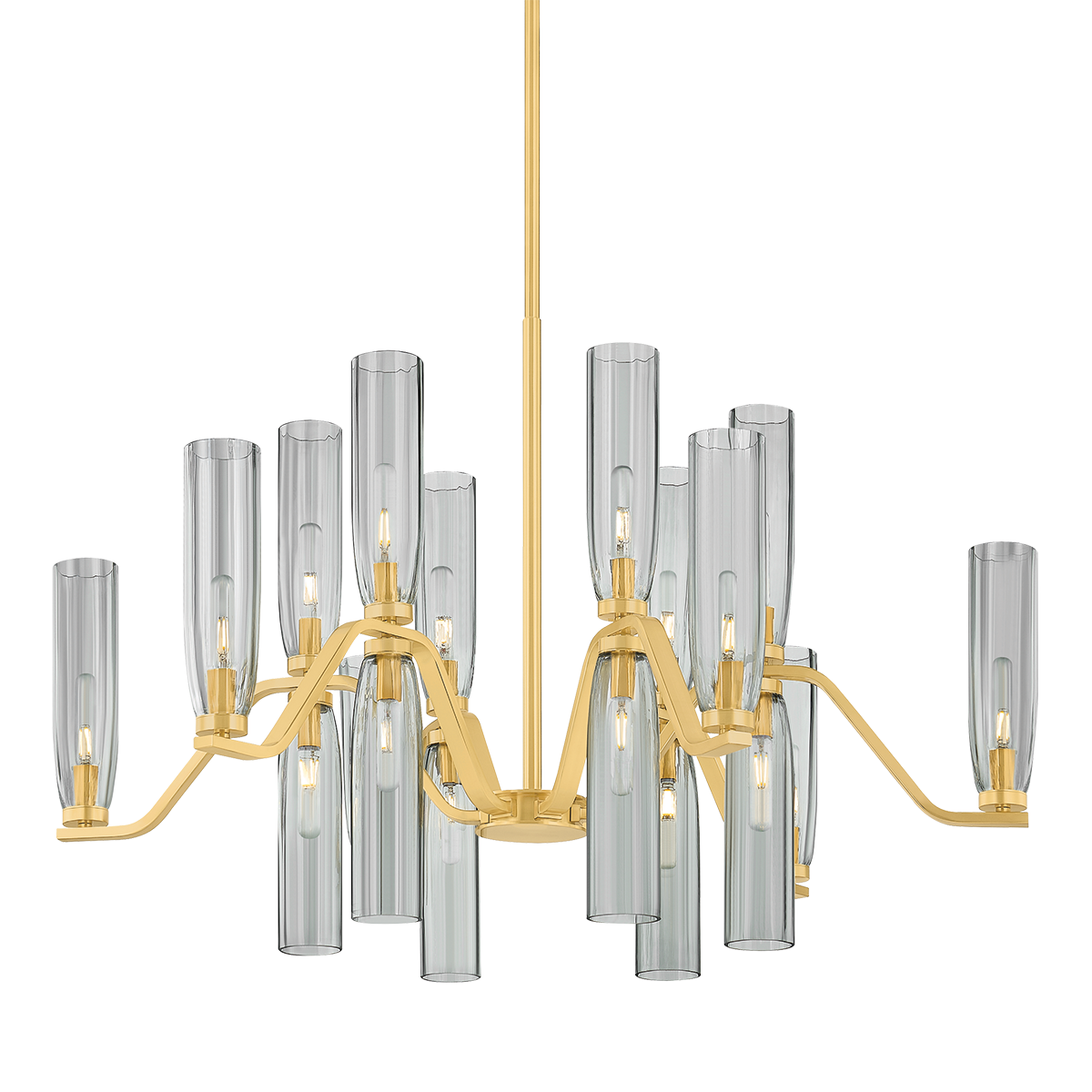HARPSWELL Chandelier - Aged Brass | Hudson Valley Lighting - 6817-AGB
