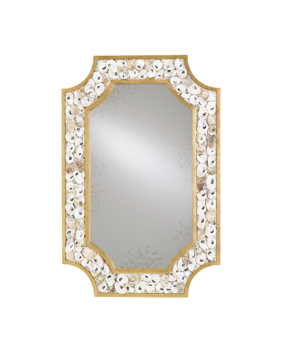 Currey & Co Margate Rectangular Oyster Shell Mirror | 1090