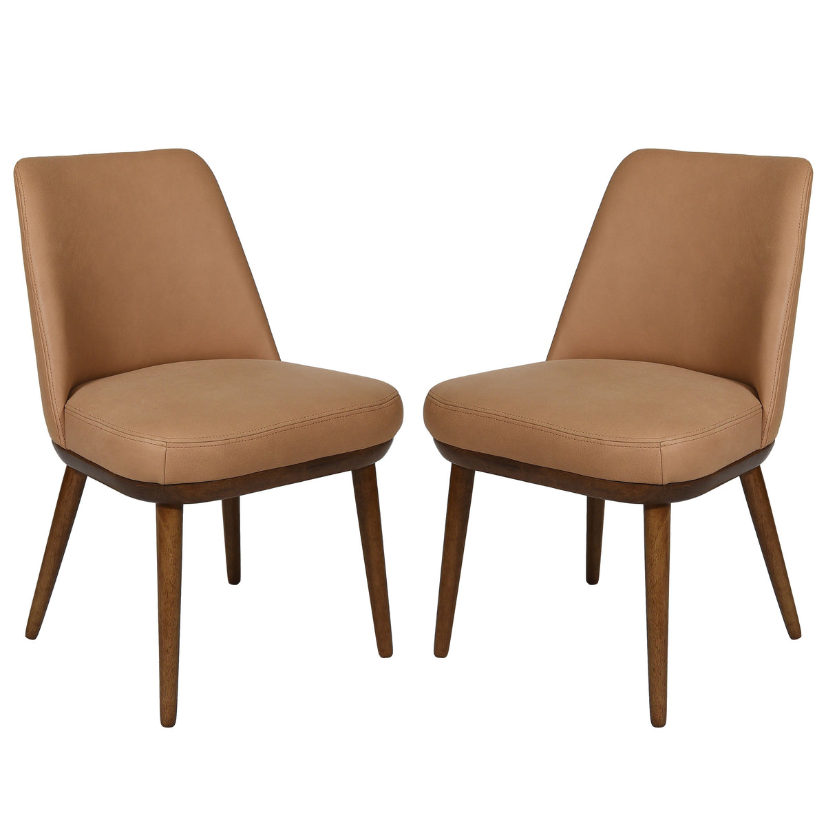Normandy Leather Dining Chair (Set of 2) | Safavieh Couture – SFV2400