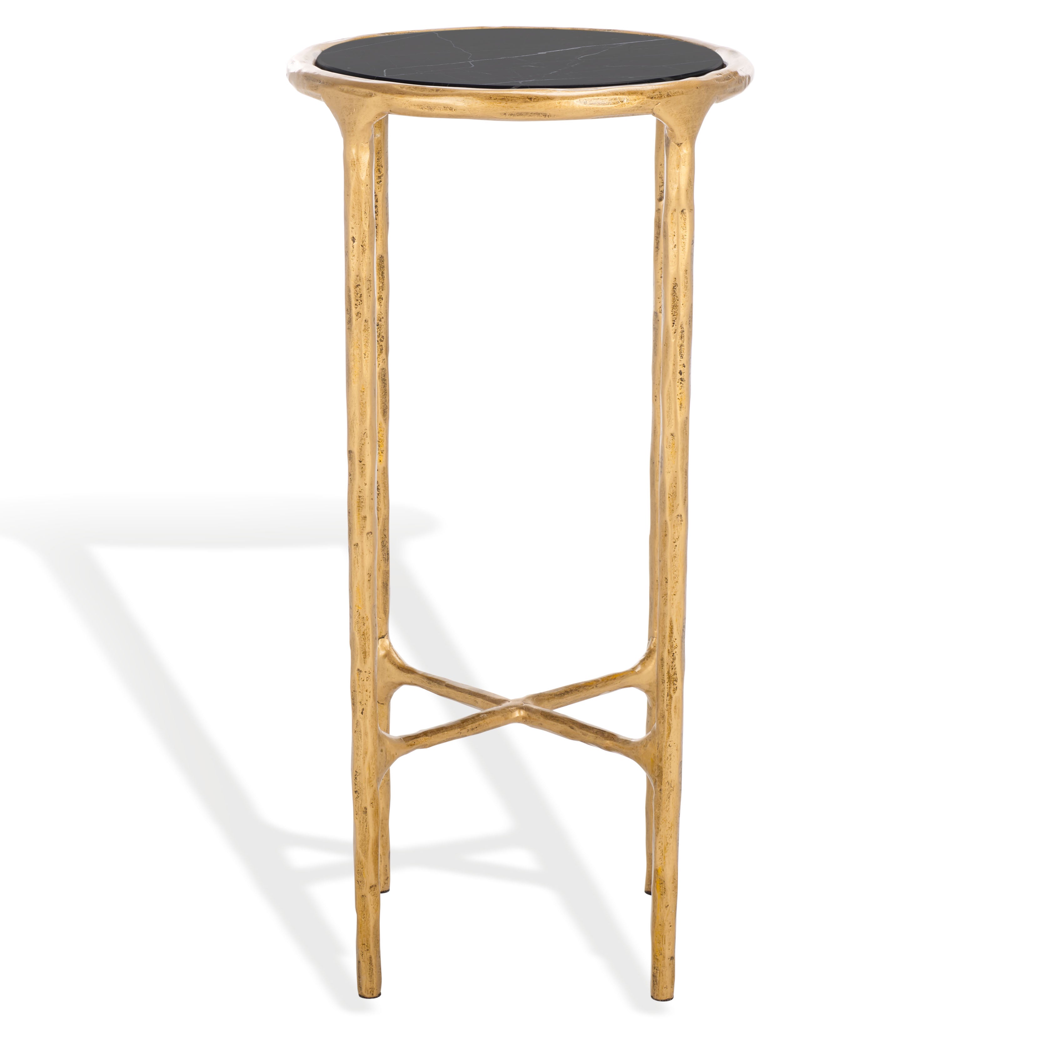 Jessa Forged Metal Tall Round End Table | Safavieh Couture - SFV9504