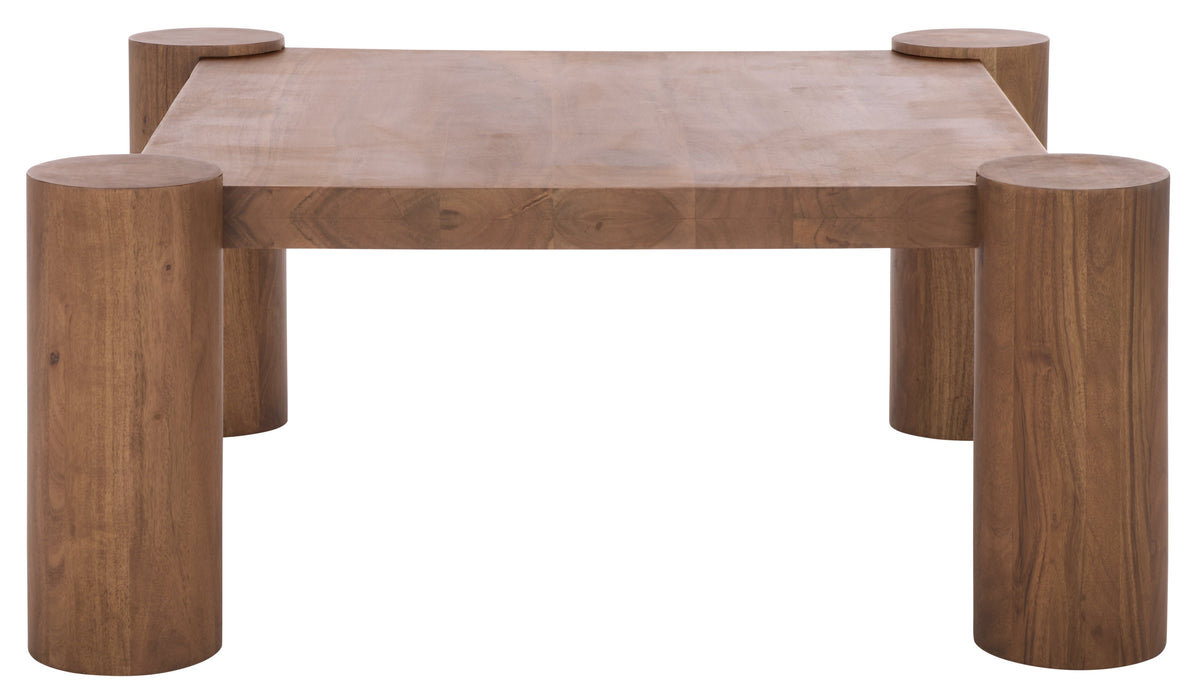 Trescott Square Wood Coffee Table | Safavieh Couture - SFV9763