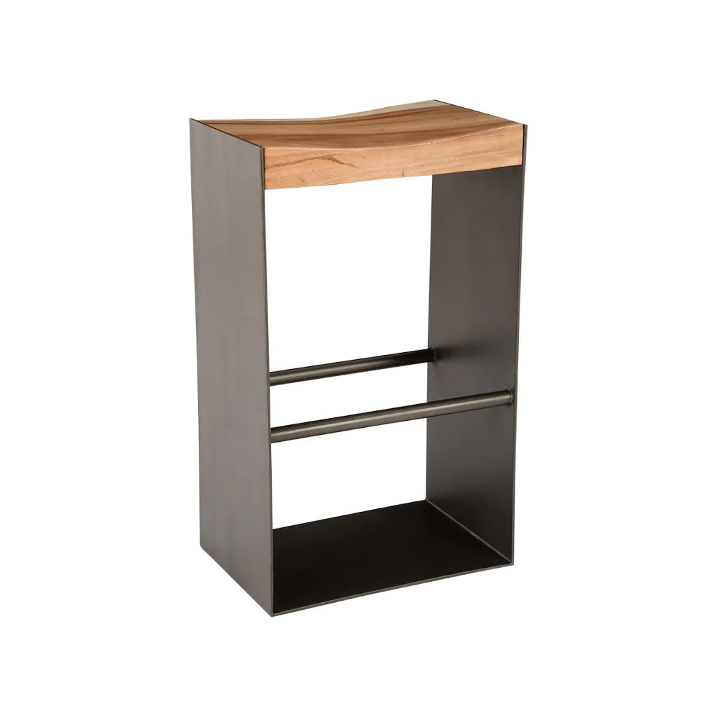 Iron Frame Bar Stool, Natural | Phillips Collection - TH81407