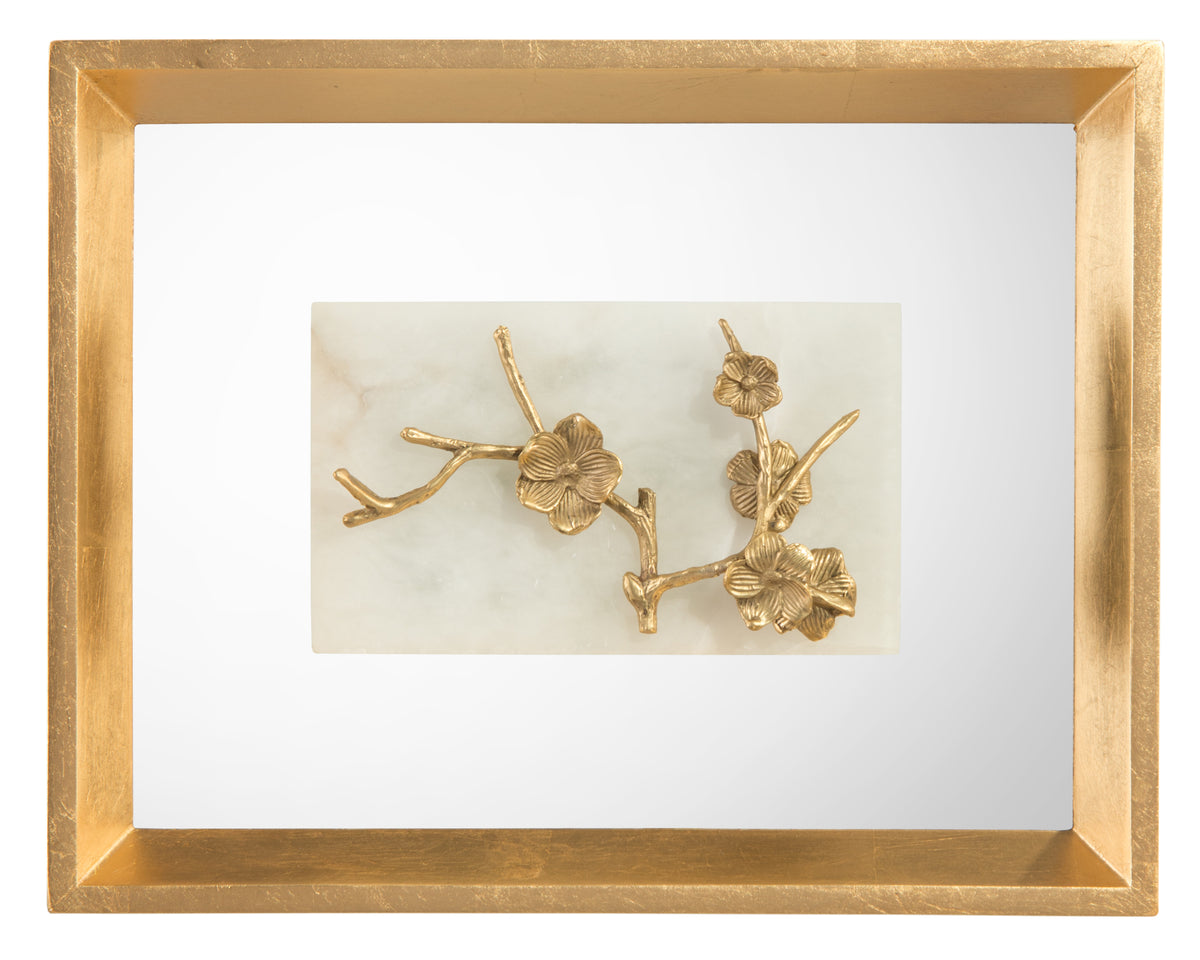 Budded Branch On Stone/ Alabaster | John-Richard - JRA-11367