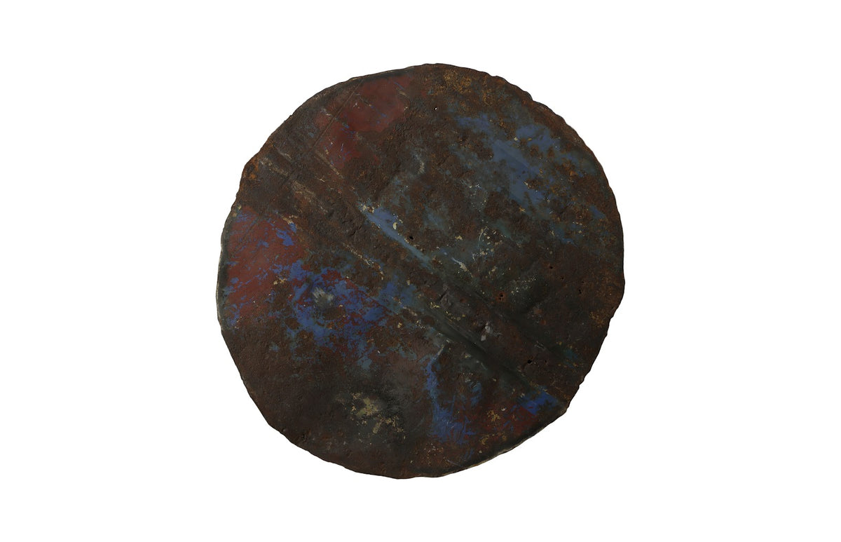 Reclaimed Oil Drum Wall Disc, Individual Pieces, Assorted Colors And D