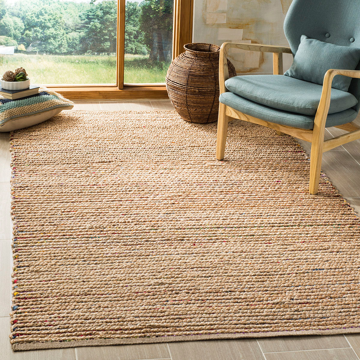 Safavieh Cape Cod Rug Collection CAP307B - Natural / Multi