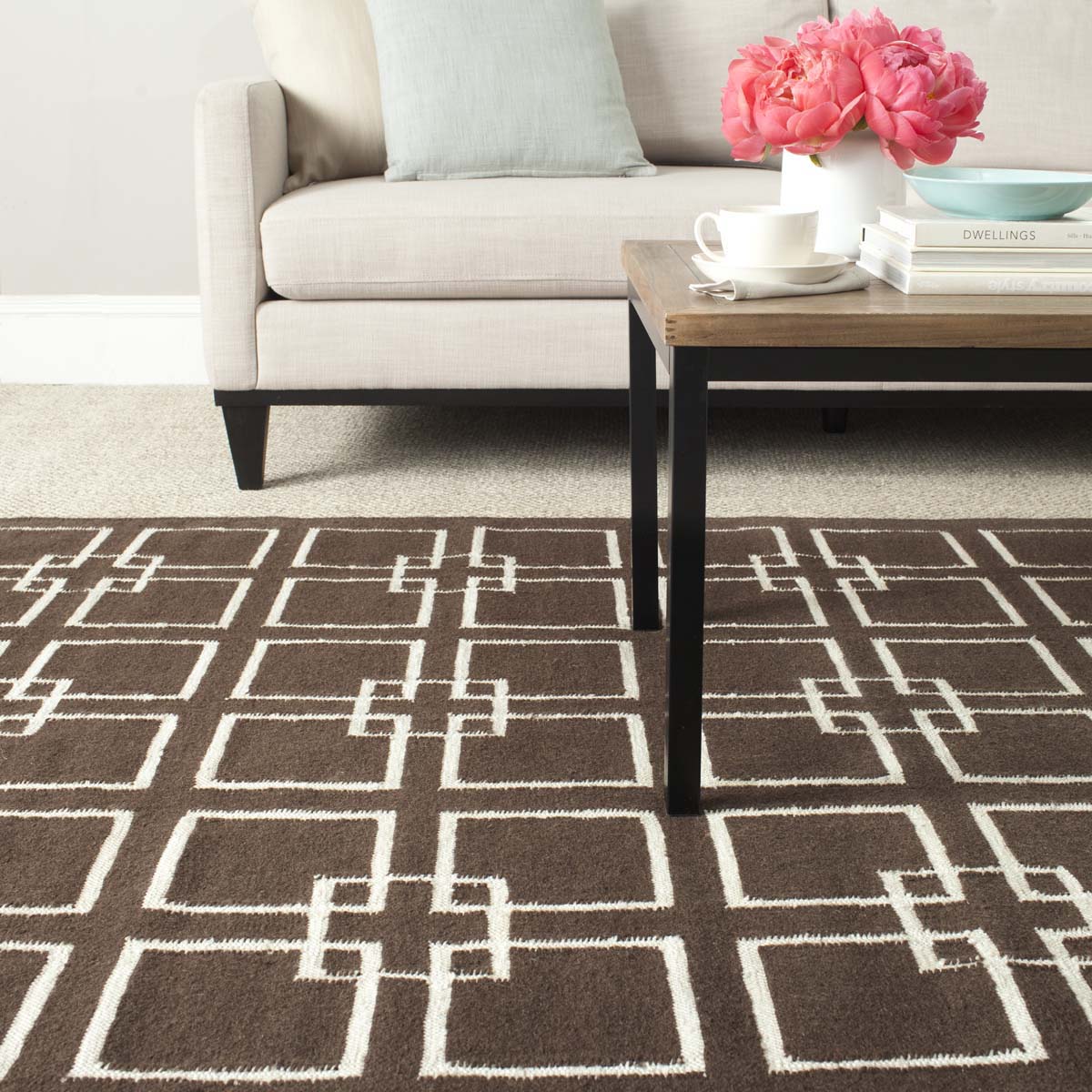 Martha Stewart Rug Collection MSR1151E - Tilled Soil Brn